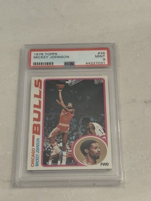 MICKEY JOHNSON 1978 TOPPS #36 - PSA 9 MINT - CHICAGO BULLS - *6660 ...