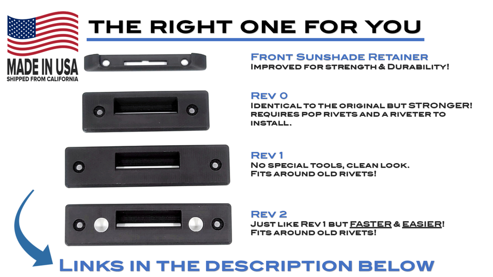 Rear Moonroof Latch, Rev 1, GM F Retainer 84900118, Traverse Acadia ...