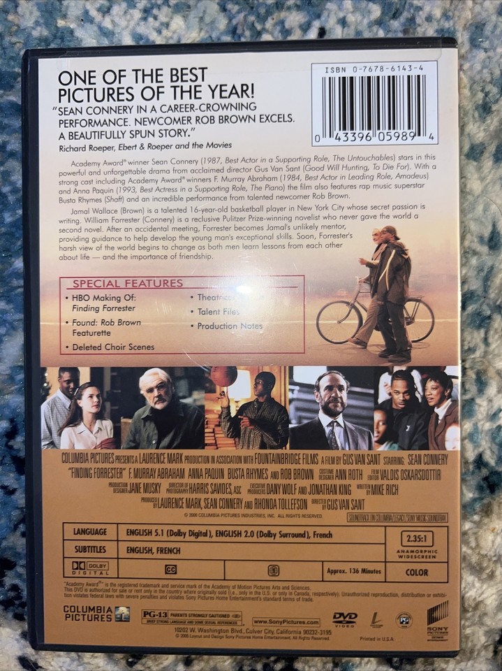 Finding Forrester (DVD, 2001) 43396059894 | eBay