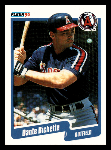 Dante Bichette 1990 Fleer #127 California Angels Mint | eBay