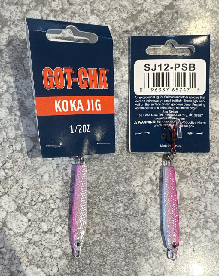 2 Packs Got-Cha Koka Jig Saltwater 1/2 OZ Pink | eBay