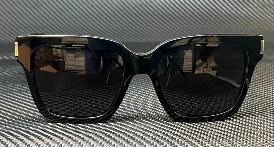 SAINT LAURENT SL 507 001 Black Grey Unisex 54 mm M Size Sunglasses ...
