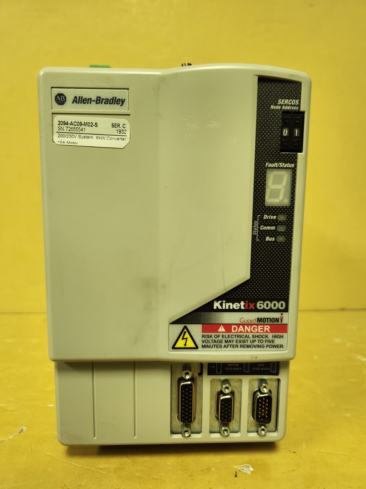 Allen Bradley Kinetix 6000 Integrated Axis Module 2094-AC09-M02-S Ser C ...