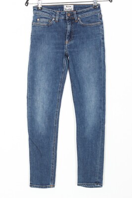 ACNE STUDIOS SKIN 5 USED BLUE Jeans Women Size W23 L30 / Inseam 25" | eBay