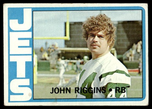 1972 Topps #13 John Riggins New York Jets ROOKIE VG-VGEX+ NO RESERVE ...