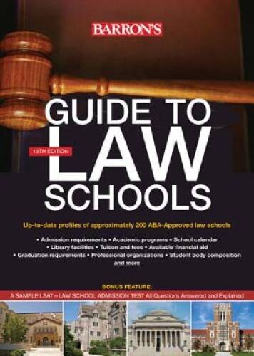 Guide to Law Schools (Barron's Guide to Law Schools) - Paperback - GOOD ...