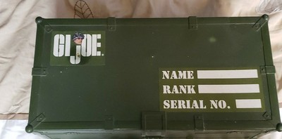 Vintage GI Joe Green Footlocker Storage Box -14 X 7 X 5 1993. P-34 | eBay