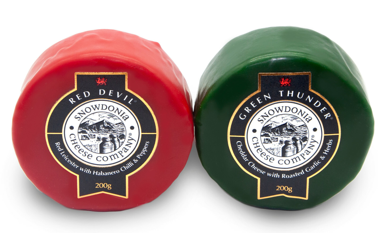 Snowdonia Cheese Company 2X 200g Truckles Red Devil & Green Thunder ...