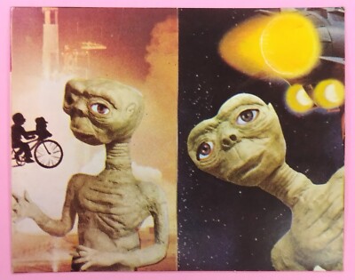 E.T. Retro Movie Sticker Vintage Toy Store Stock Rare Valuable Item ...