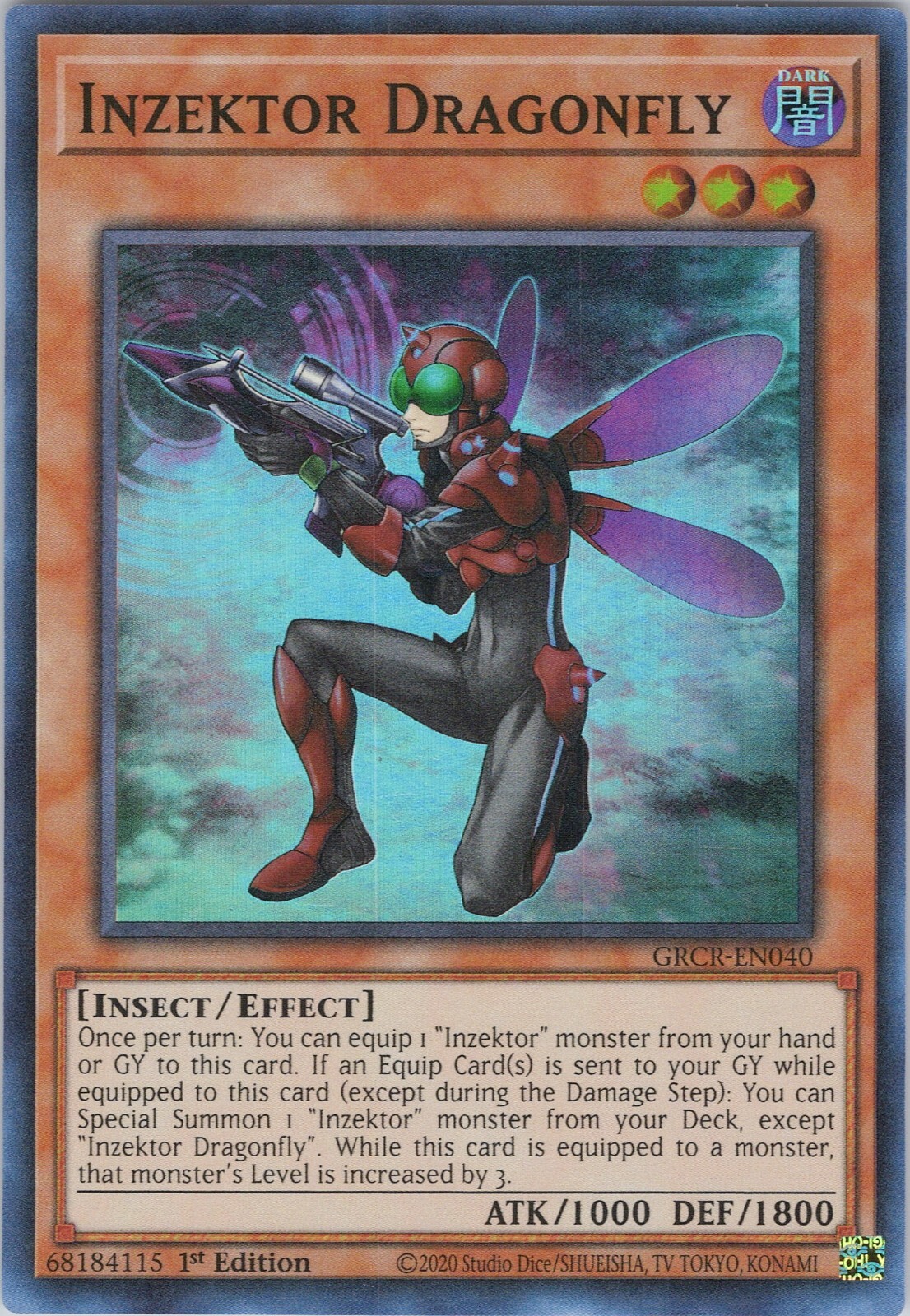 Inzektor Dragonfly NM (#2) GRCR 1st The Grand Creators Yugioh | eBay