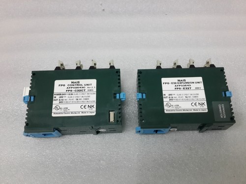NAiS Matsushita PLC FP0-C32CT CONTROL UNIT + FP0-E32T EXPANSION UNIT | eBay