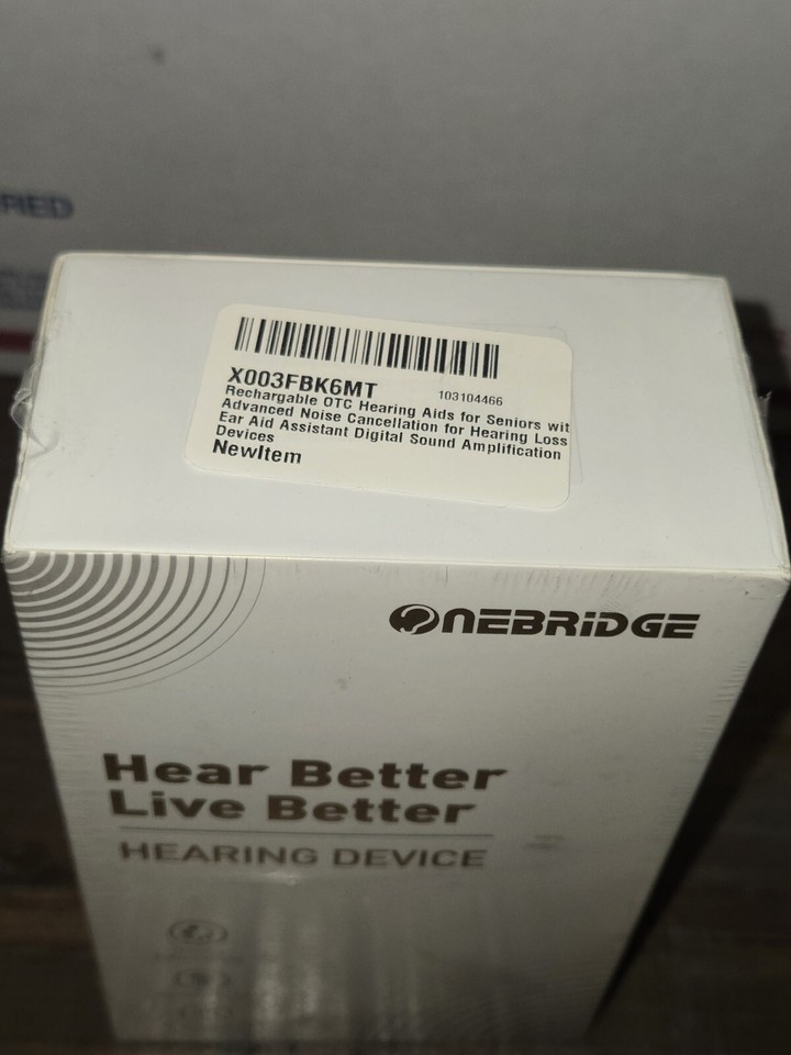 New! Onebridge Pro Rechargeable Hearing Aid With Advance Noise Cancellation NIB! | eBay
