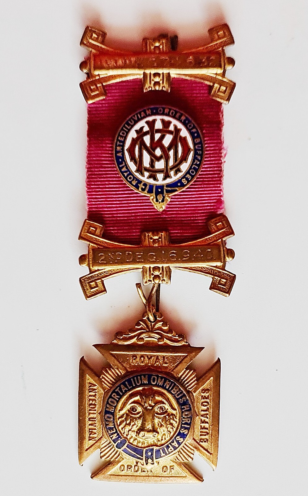 AUTHENTIC WW2 MASONIC RAOB ROYAL ANTEDILUVIAN ORDER OF BUFFALOES LODGE ...