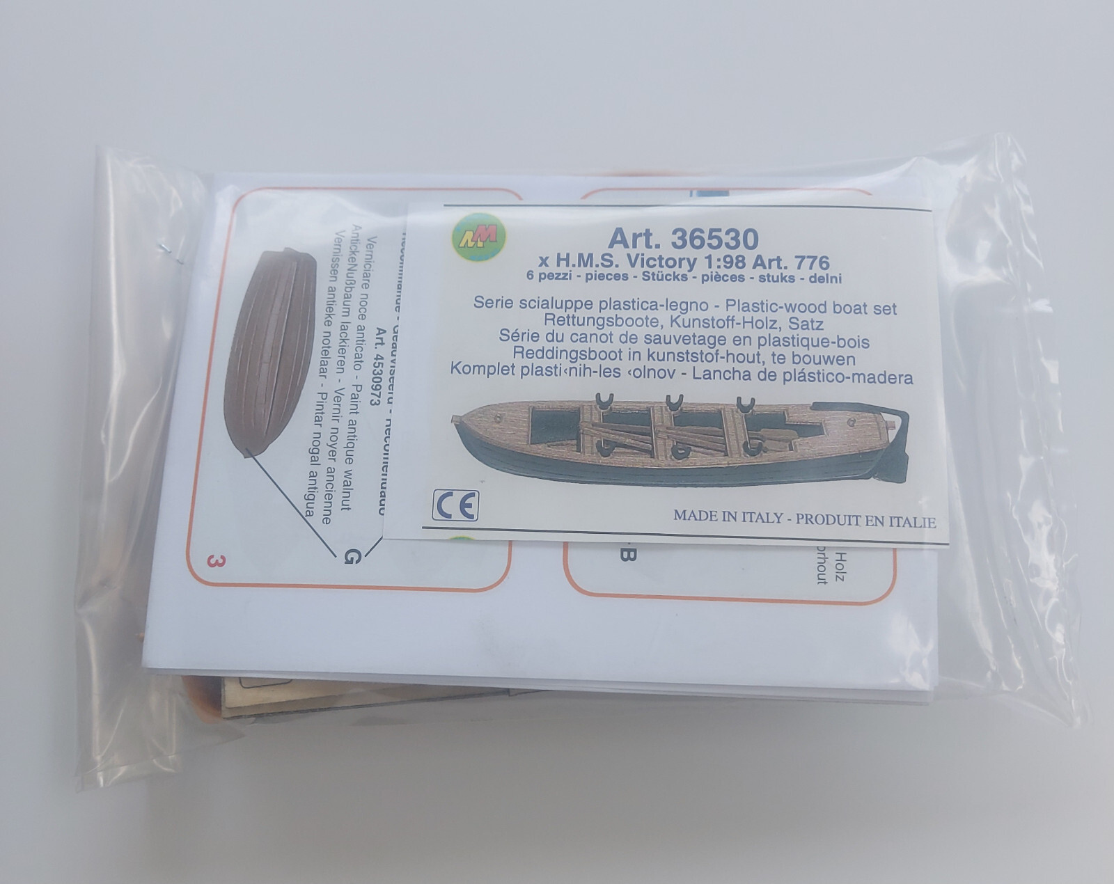 Mantua Model Art. 36530 Wooden and Plastic Lifeboats H.M.S. Victory ...