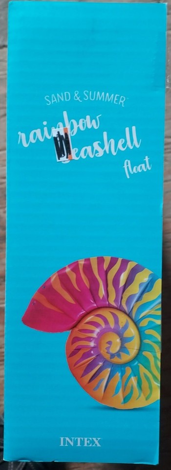 New Intex Sand & Summer Rainbow Seashell adult Large pool float 62"x50 ...