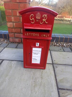 ER Royal Mail Cast Iron Post Office Box - ER Red British Post box ...