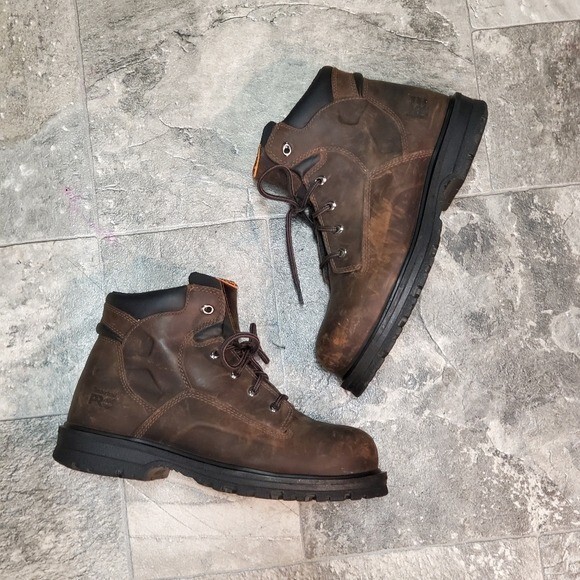 Timberland Pro Magnus 6" Steel Toe Brown Oiled Leather Work Boots Men's ...