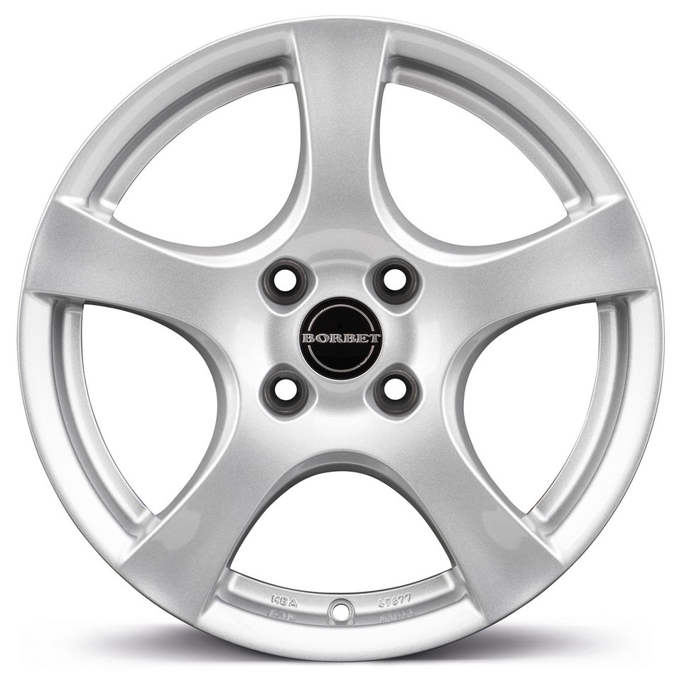 Borbet Felgen F 6.0x15 ET35 4x100 SIL für Kia Picanto Rio Shuma Stonic ...