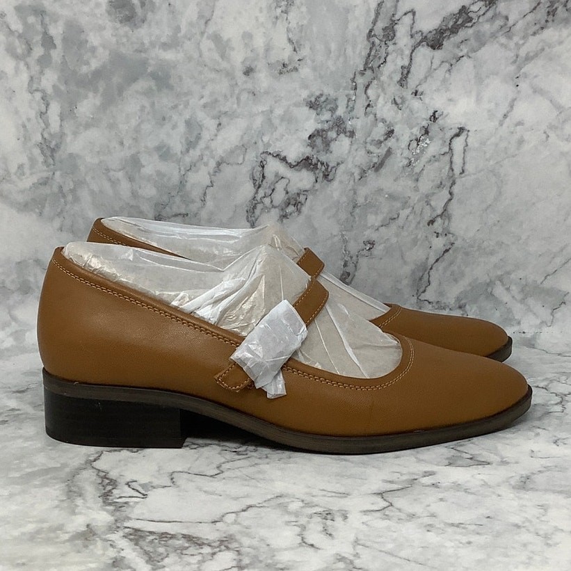 SOUL Naturalizer Size 10 W English Tea Brown Ramona Mary Jane Flats P2 ...