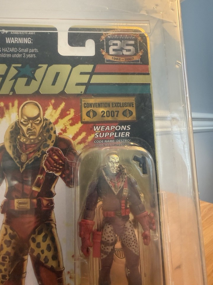 GI Joe AFA 90 NM+ 2007 SDCC Convention Exclusive DESTRO GOLD Head ...