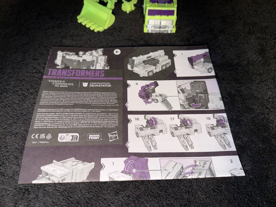 TRANSFORMERS STUDIO SERIES 86 DEVASTATOR CONSTRUCTICONS COMBINER SET ...