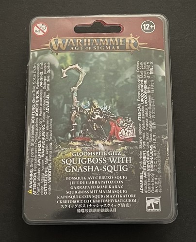 Warhammer Age of Sigmar Gloomspite Gitz Squigboss with Gnasha-Squig AoS ...