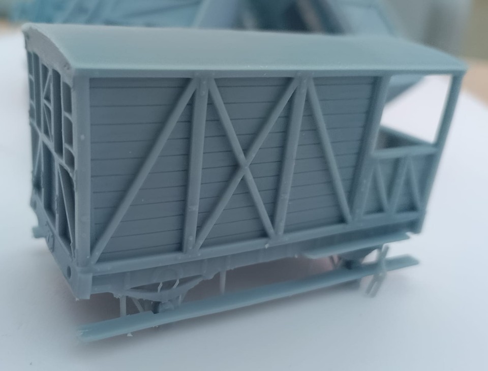 Wobbly failed NDR GWR MR brake vans 4mm OO EM layout scenics please ...