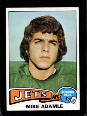 1975 TOPPS #307 MIKE ADAMLE EX NY JETS *SBA10847 | eBay