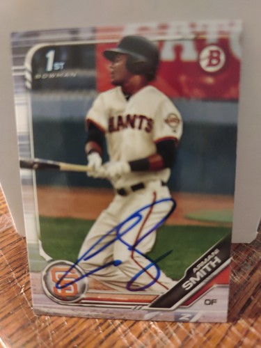Armani Smith Autographed 2019 1st Bowman Draft Paper Signed Card BD-157 ...