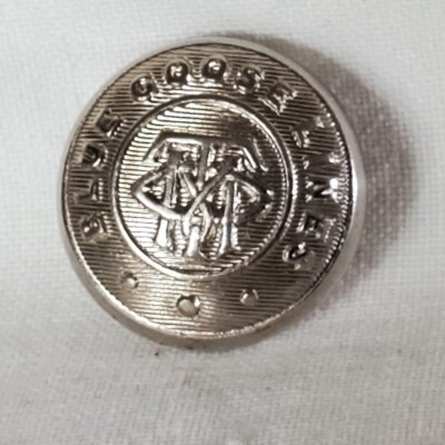 Bb small FOX ONLY BLUE GOOSE MOTOR COACH CO. Bus UNIFORM BUTTON nickel ...
