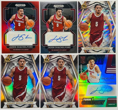 2022 Prizm Draft JADEN SHACKELFORD Red AUTO /199 Elite Century ...