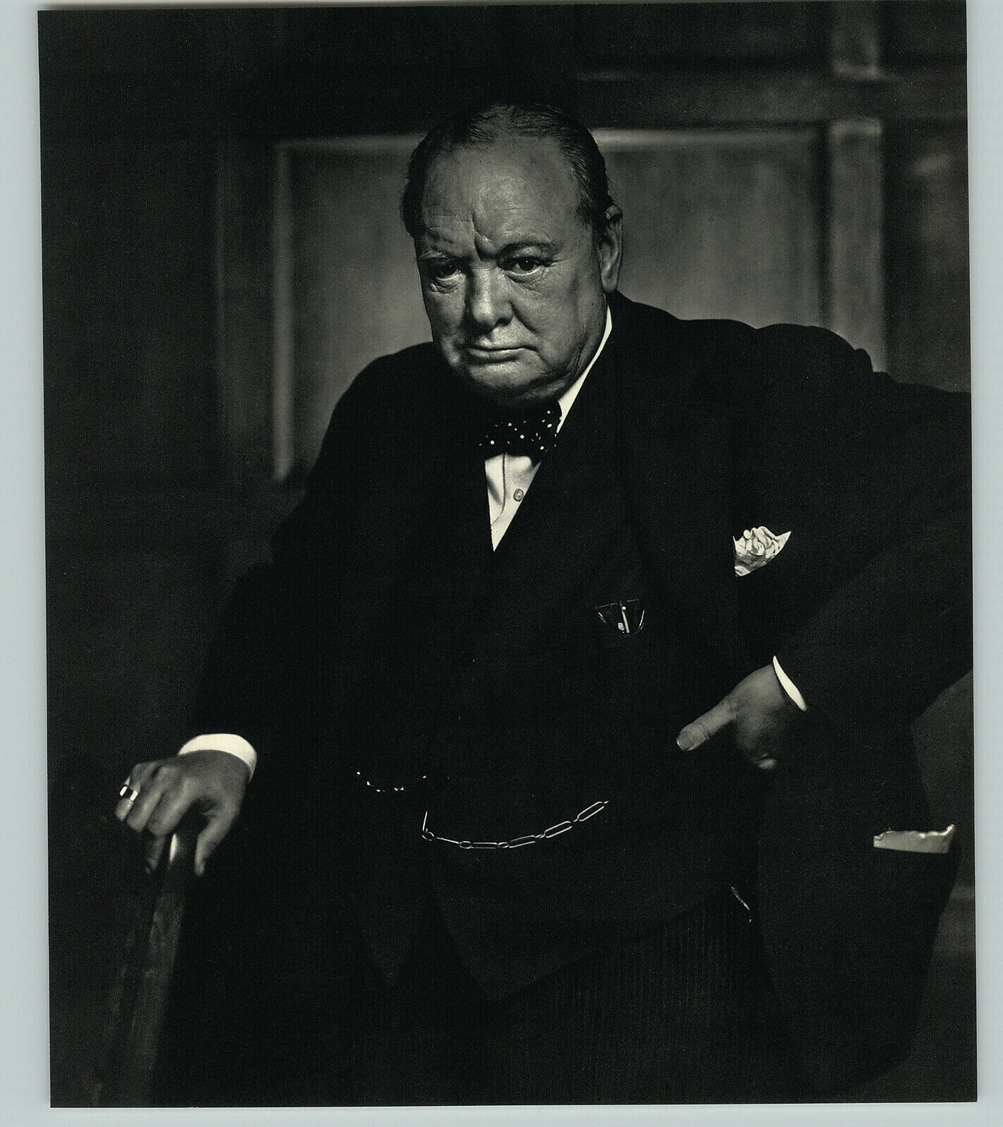 1941 1959 Yousuf Karsh Winston Churchill ORIGINAL Portrait Art Photo ...