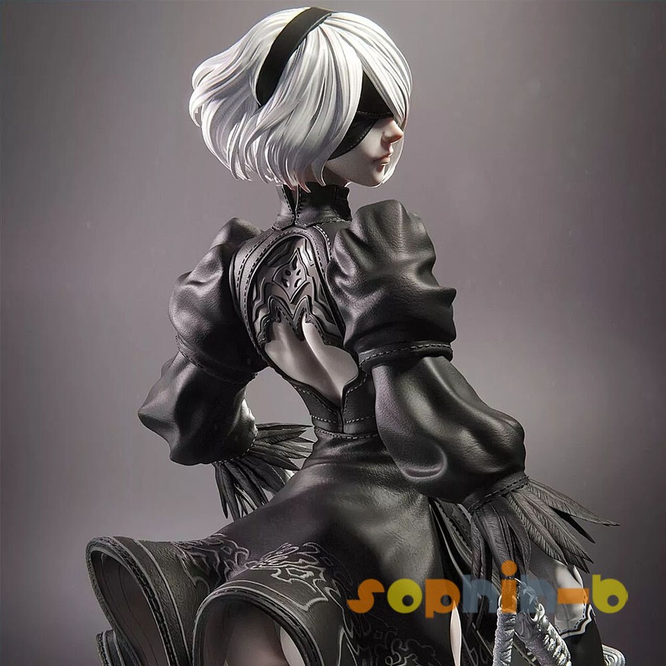Nier Automata 2B YoRHa Model Kit Unpainted 3d Printed GK Statue Figure ...