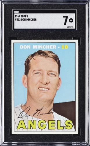 1967 TOPPS #312 DON MINCHER SGC 7 | eBay