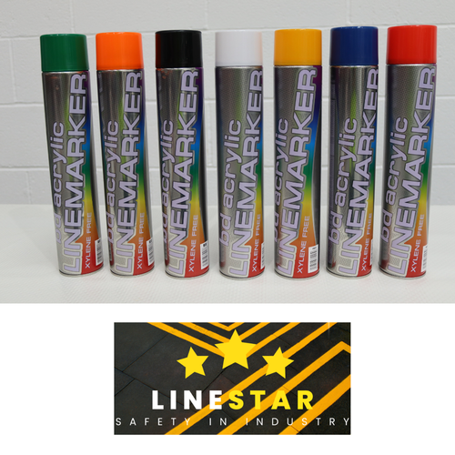 Floor Line Marker Spray Paint 6x & 1x 2 Wheel Line Marker Spray Paint ...