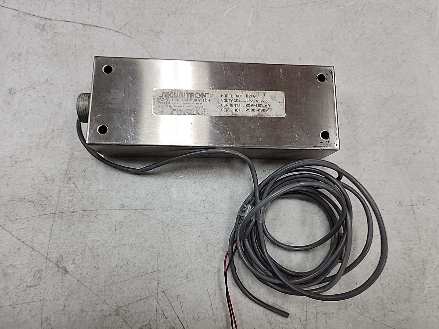 SECURITRON MAGNALOCK magnetic lock M62-CF-12/24 VDC | eBay