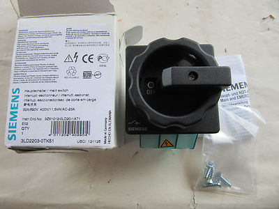 Siemens 3LD2203-0TK51 Emergency Off Switch NEW!!! in Box Free Shipping ...