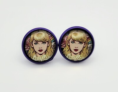 Purple Swiftie Fashion Earrings | eBay