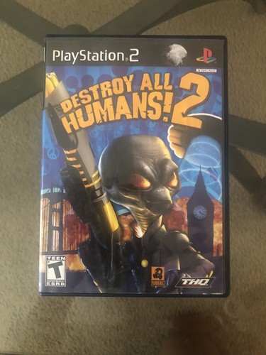 Destroy All Humans 2 (Sony PlayStation 2, 2006) PS2 Complete CIB Black ...