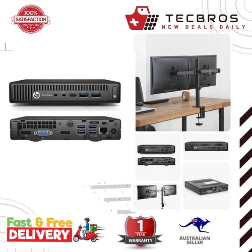 Dual Monitors Package With EliteDesk 800 I5 G3 Mini PC2.50GHz 16GB RAM ...