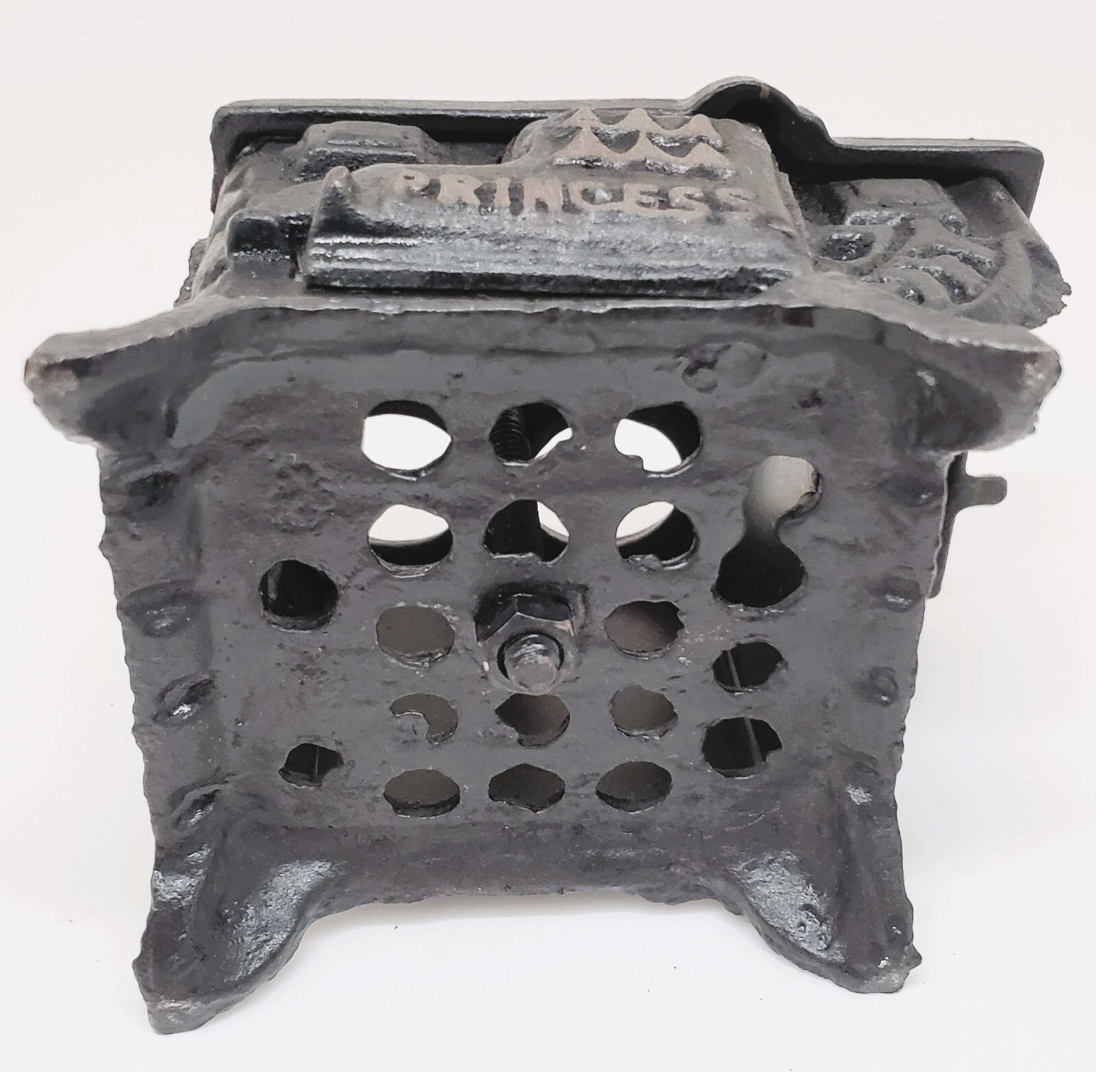 Vintage Mini Wood Cooker Cast Iron Stove Princess Dollhouse Accessory ...