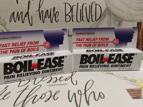 Boil-Ease. Maximum Strength. Pain Relieving Ointment - 1 oz (2 Pack)Exp ...