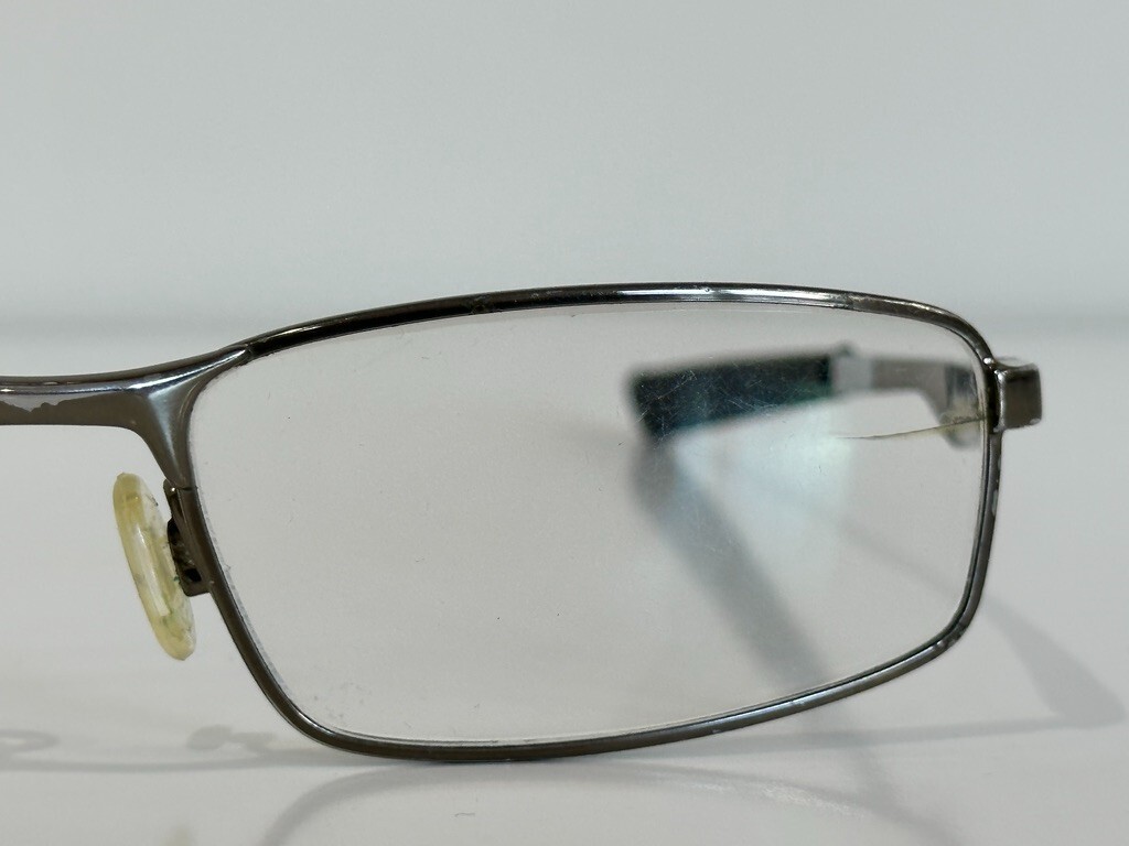 Oakley Socket 4.0 Rectangle Olive Chrome Eyeglasses Optical Frame 53-18 ...