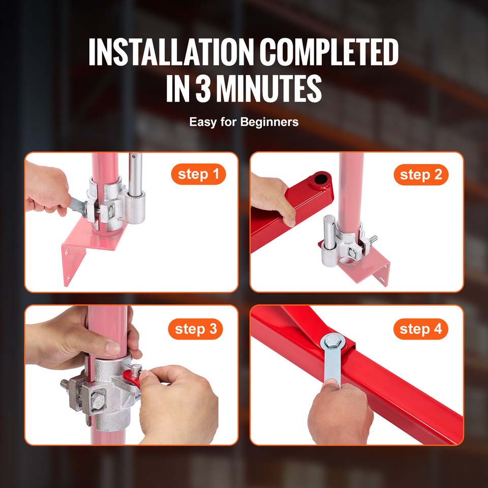 VEVOR Electric Hoist Support Arm Scaffold Swinging Holder 1320 lbs Max ...