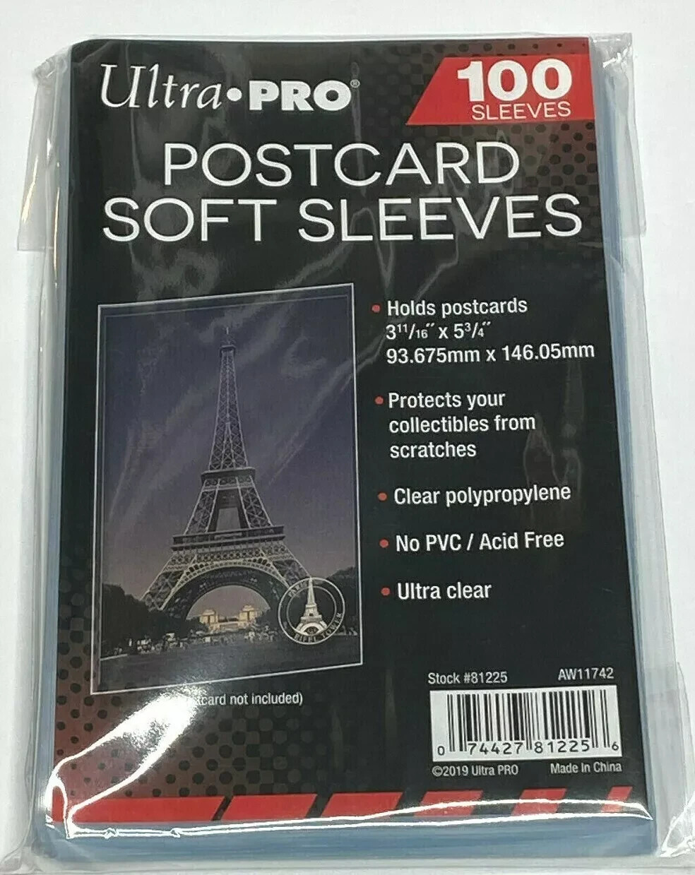 Ultra PRO POSTCARD Soft Sleeves 100 200 300 400 500 1000 2500 5000 ...