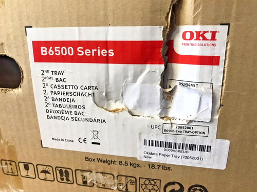 Okidata B6500 2nd Tray New in Box Mono Printer OKI Printing Solutions ...