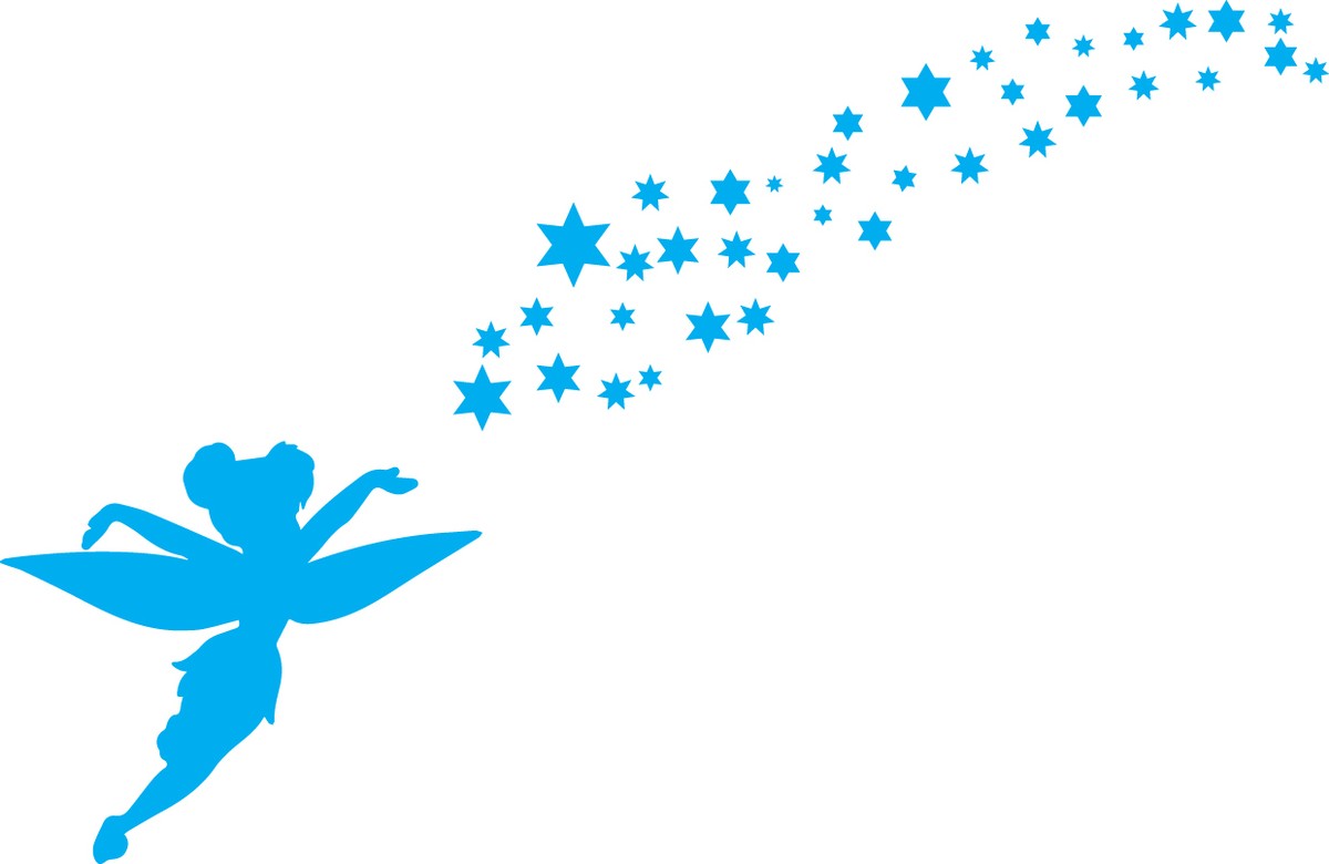 Tinkerbell Und Peter Pan Silhouette Kunstdruck Delivery Service