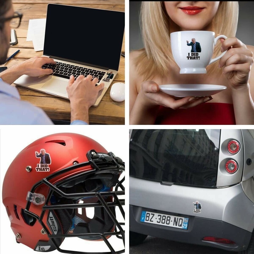 100 PCS Joe Biden "I DID That" Sticker Decal, Joe Biden Funny Sticker ...