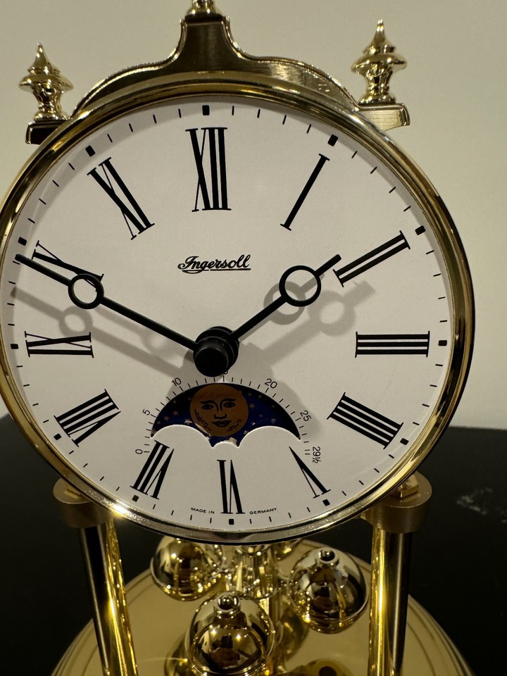 Ingersoll Moon Phase Clock Roman Numerals German | eBay
