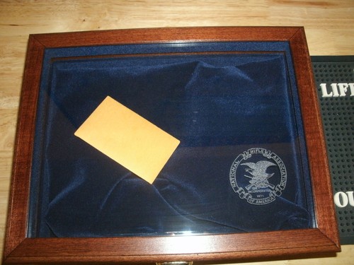 NRA National Rifle Association Glass Top Presentation Gun Case for sale ...